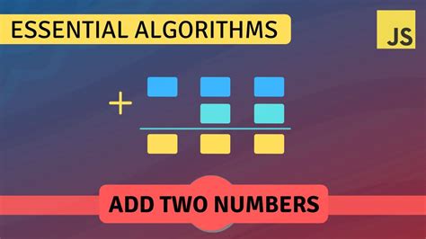 Add Two Numbers Essential Algorithms Youtube