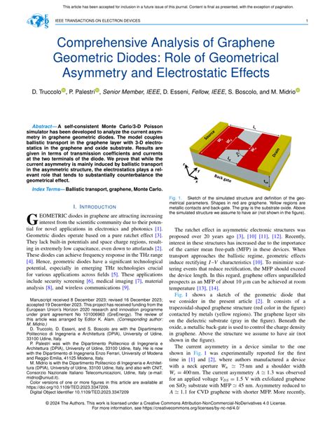 Pdf Comprehensive Analysis Of Graphene Geometric Diodes Role Of