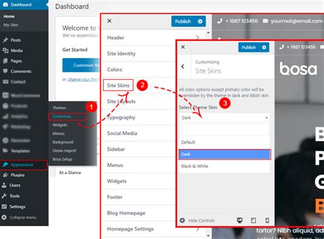 How To Setup Dark Black Mode Site Skin Bosa Themes How To Setup Dark Black Mode Site Skin Bosa Themes