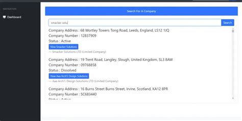 Uk Company Lookup Php Script By Smackersolutionsltd Codester