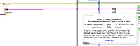 Discrete Transfer Function Not Working Correctly Labview