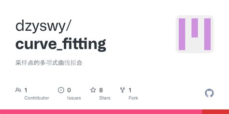 Github Dzyswycurvefitting 采样点的多项式曲线拟合