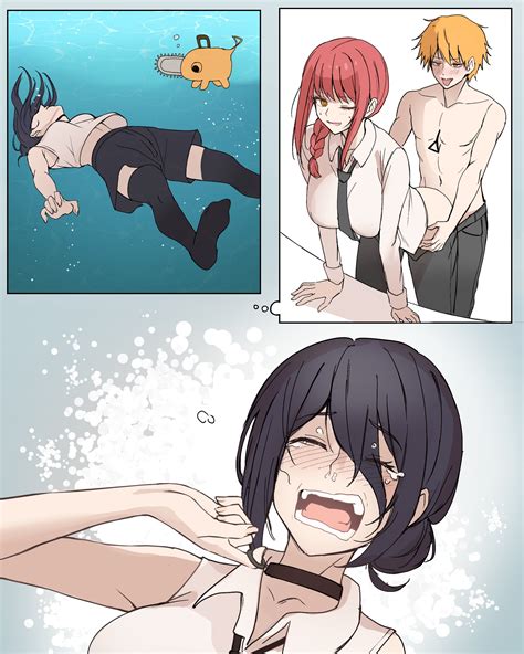 Makima Denji Reze And Pochita Chainsaw Man And More Drawn By Beruko Danbooru