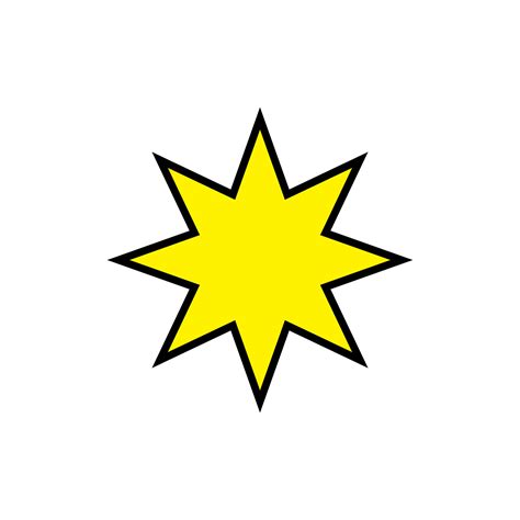 Octagonal Star Icon Design In Modern Style 13219643 Vector Art At Vecteezy
