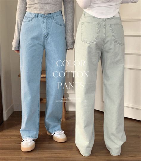 10컬러 라운 컬러코튼 와이드팬츠10color 봄신상바지 와이드코튼바지 면바지 면팬츠 파스텔 와이드바지 코튼데님바지 세미