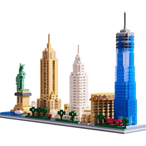 Klmei City Architecture New York Micro Mini Blocks Skylines Collection