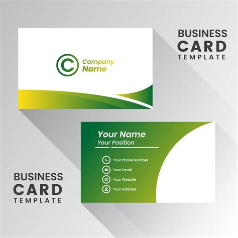 Premium Vector Modern Business Card Design Double Sided Business Card