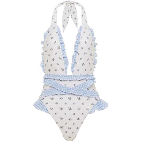 Tropez Ruffle Edge One Piece Heidi Floral Montce Swim Swim And Bathing