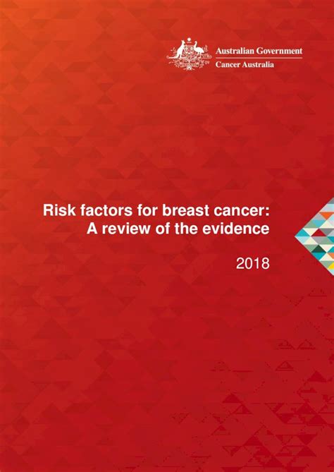 Pdf Risk Factors For Breast Cancer A Review Of The Evidencebreast