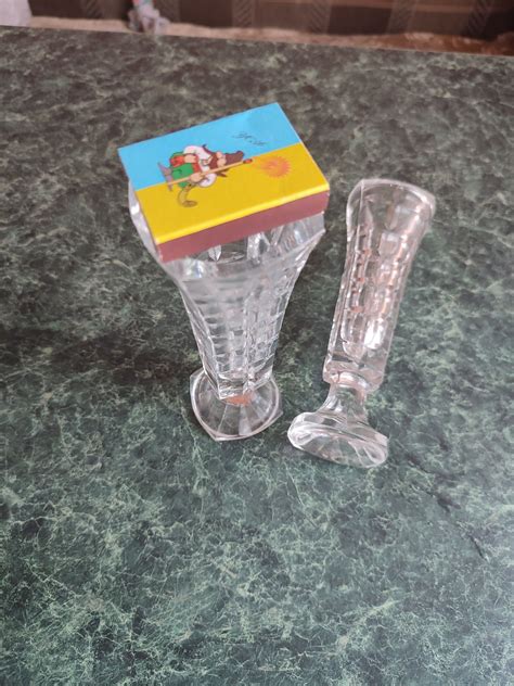 Скляні вазочки підсвічники часів ссср 120 грн Посуд кухонне приладдя Хмельницький на Olx