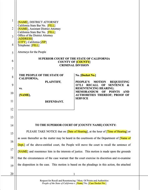 Sample Motions — For The People