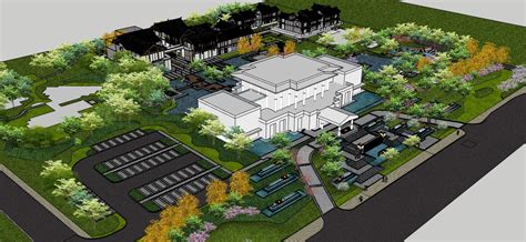 某钢筋混凝土结构商品房住宅小区全套景观施工cad 含设计方案和su模型