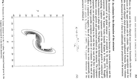 Projection Of The Lorenz Attractor On To The X Y Plane The Analytical
