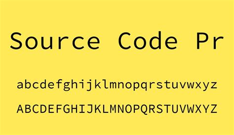 Source Code Pro Free Font