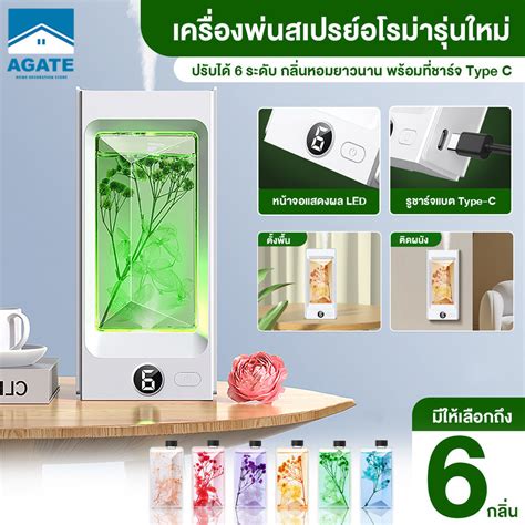 เครื่องฟอกอากาศอโรมา กระจายกลิ่นอโรมา เครื่องพ่นน้ำหอม 80ml 6โหมดสเปรย์น้ำหอม สเปรย์ระดับนาโน