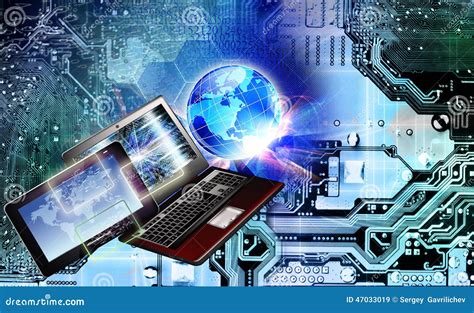 Globalization Computer Technology Communication Stock Image Image Of Industry Global 47033019