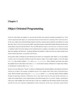 Object Oriented Programming Object Oriented Programming Pdf PDF PRO