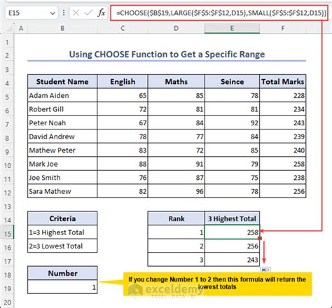 How To Use Choose Function In Excel