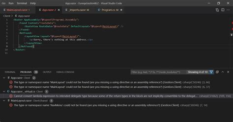 Blazor Wasm Project Errors Only On Visual Studio Code Stack Overflow