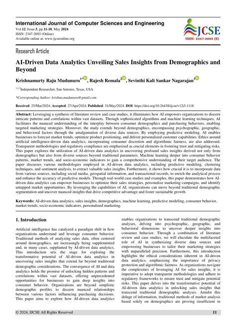 pdf ai driven data analytics unveiling sales insights from