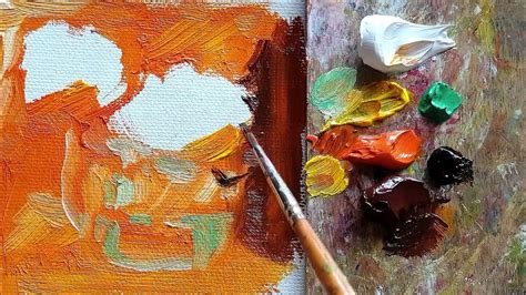 [유화] 꽃과 유리병 분위기있게 따라그리기 Youtube