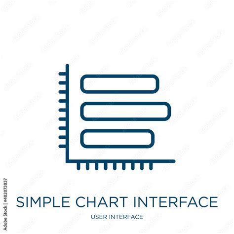 Simple Chart Interface Icon From User Interface Collection Thin Linear