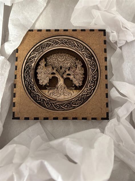 SVG Tree Of Life Shadow Box Laser Cut Files Etsy Australia