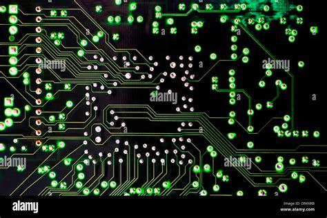 Circuit Board Connections Stock Photo Alamy