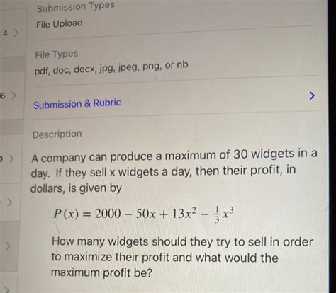 Solved Submission Types File Upload 4 File Types Pdf Doc