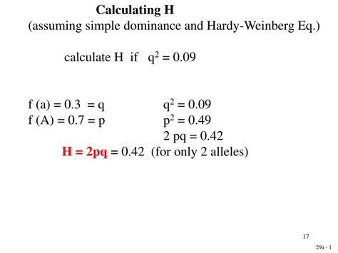 Ppt Given Genotype Frequencies Calculate Allele Frequencies In A