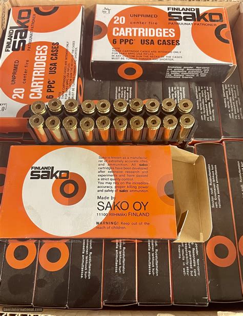 Sako 6ppc Unprimed Brass