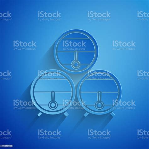 종이 는 파란색 배경에 고립 스톱콕 아이콘 랙에 나무 배럴을 잘라 종이 아트 스타일입니다 벡터 일러스트레이션 0명에 대한 스톡 벡터 아트 및 기타 이미지 Istock
