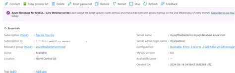 Implement Azure Database For Mysql Step By Step