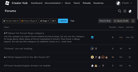 Mobile Header Breakpoints Are Inconsistent Between The Creator Hub And