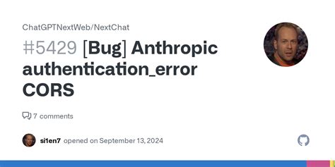 Bug Anthropic Authenticationerror Cors · Issue 5429