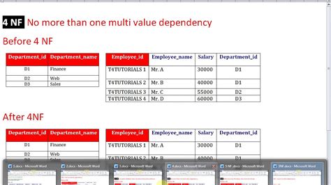Excercise Database Normalization 1nf 2nf 3nf 3 5nf 4nf To 5nf Youtube