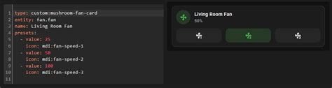 Feature Preset Levels For Lights Fans Etc Instead Of Slider