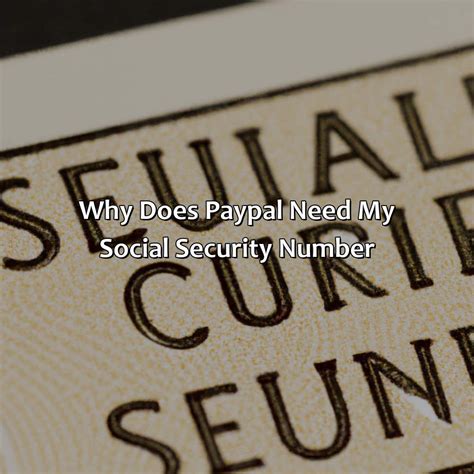Why Does Paypal Need My Social Security Number Retire Gen Z