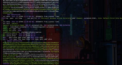 Outdated Hackthebox Writeup 0xv01d
