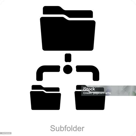 Subfolder And Folder Icon Concept Stock Illustration Download Image Now Built Structure