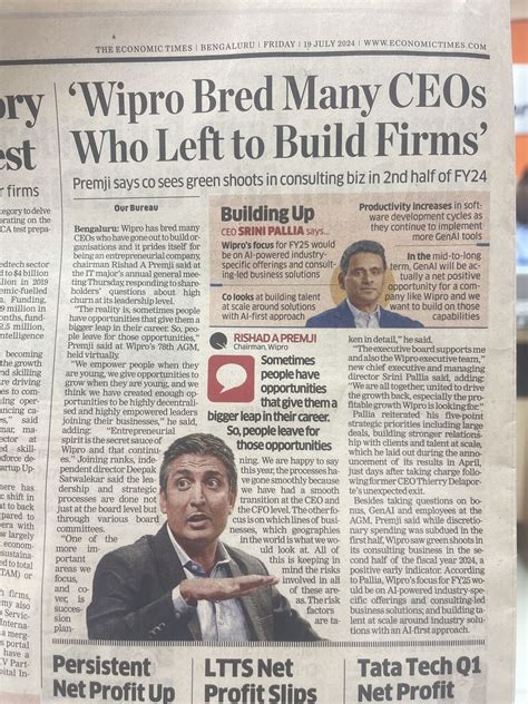 Bharath K S On Linkedin Wipro Leadership Growthstrategy Consulting Ai Techinnovation