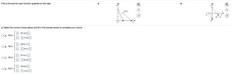 Solved Find A Formula For Each Function Graphed On The Chegg