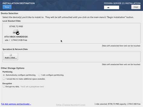 Fedora 21 Server Installation Guide With Screenshots