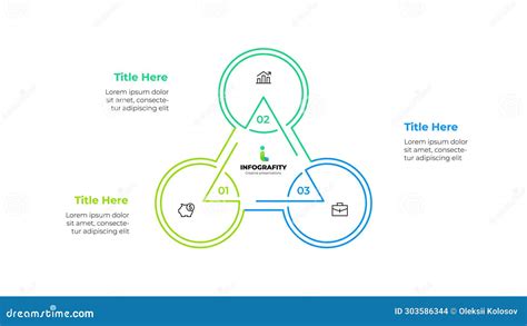 Triangle Diagram Divided Into 3 Options Or Steps Cycle Infographic