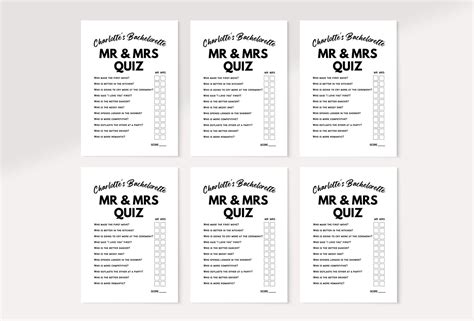 Mr And Mrs Quiz Game What Did The Groom Say Game Printable