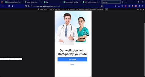 build website frontend with react nextjs bootstrap html css and js