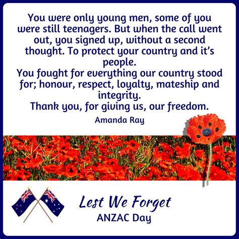 Anzacday Anzacday2018 Lestweforget Thankyou Amandaray Words Of