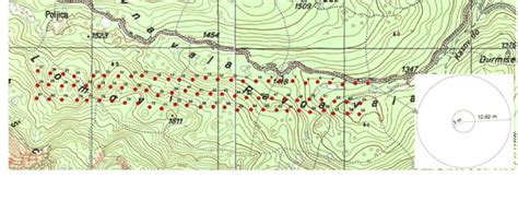Position And Design Of Circular Experimental Plots Of Radius 1262 M