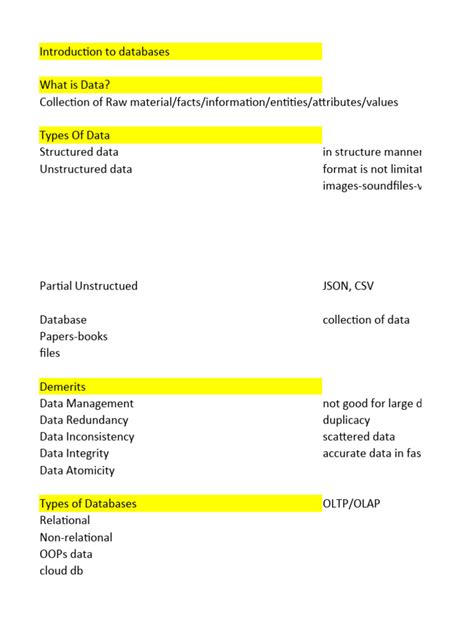Day Wise Notes 1 Pdf Database Index Databases