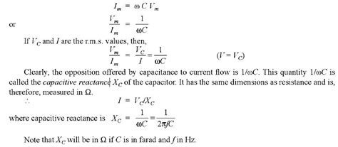 Capacitive Reactance Capacitance Not Only Causes The Voltage To Lag